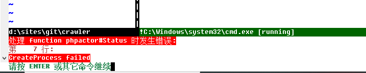 Windows gVim 8.1.1 - "phpactor returned an error" · Issue #564 · phpactor/phpactor · GitHub