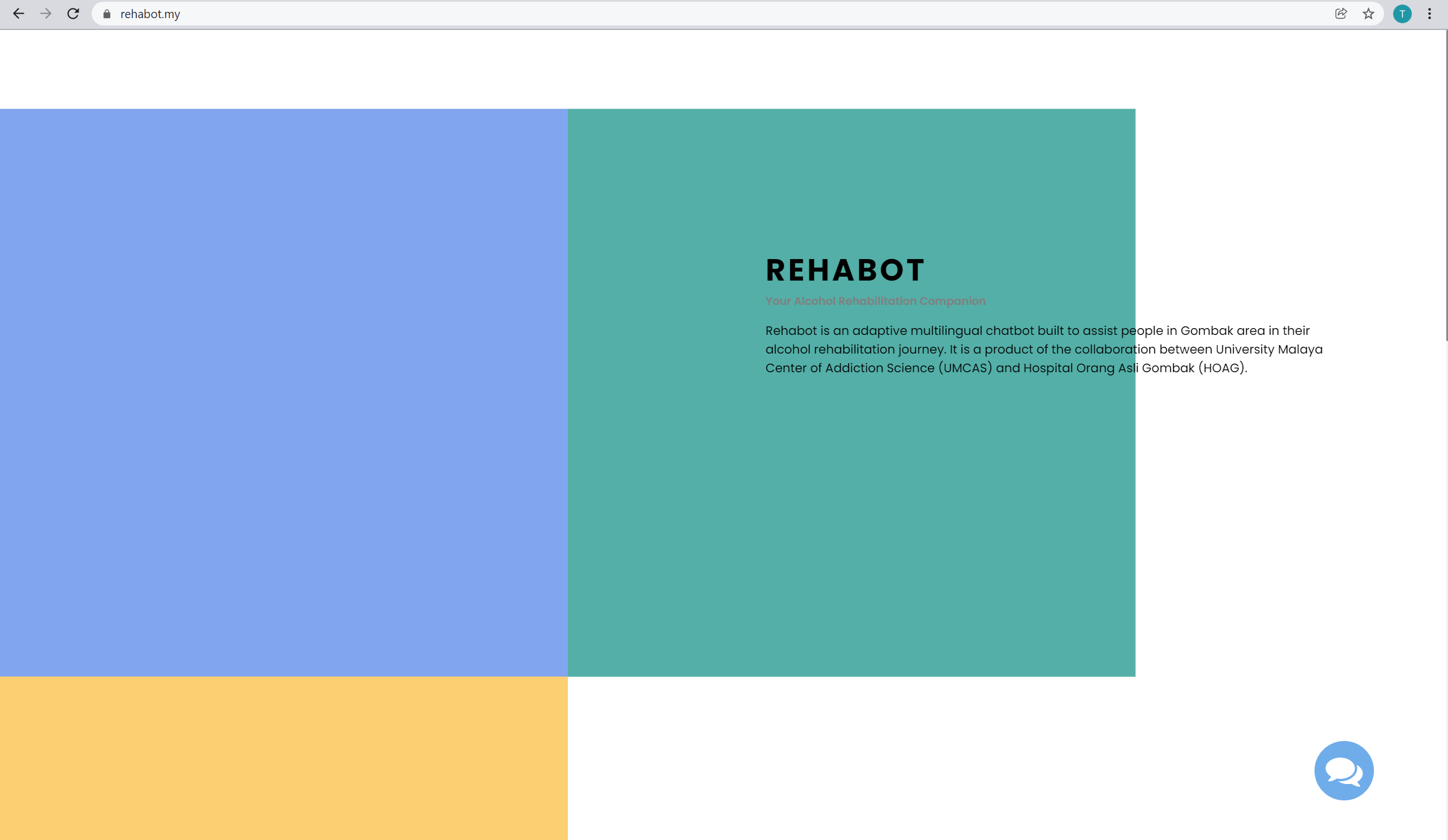 GitHub - tanyongkeat/chatbot-for-alcohol-rehabilitation-centre