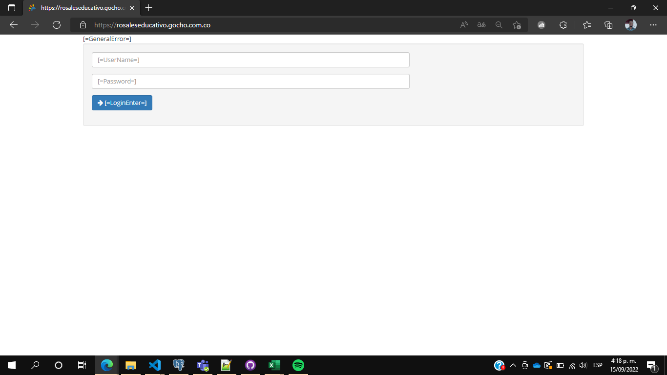 Error En La Pagina De Inicio · Issue 4389 · Chamilochamilo Lms · Github 