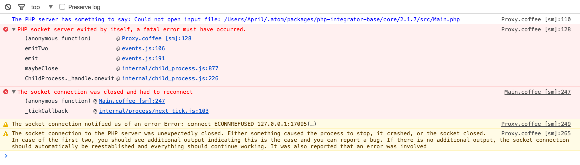 The project could not be properly initialized! · Issue #298 · Gert-dev/php-ide-serenata · GitHub