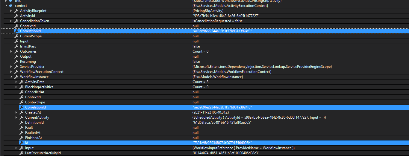 How to get my current workflow instance Id or correlation id · elsa ...