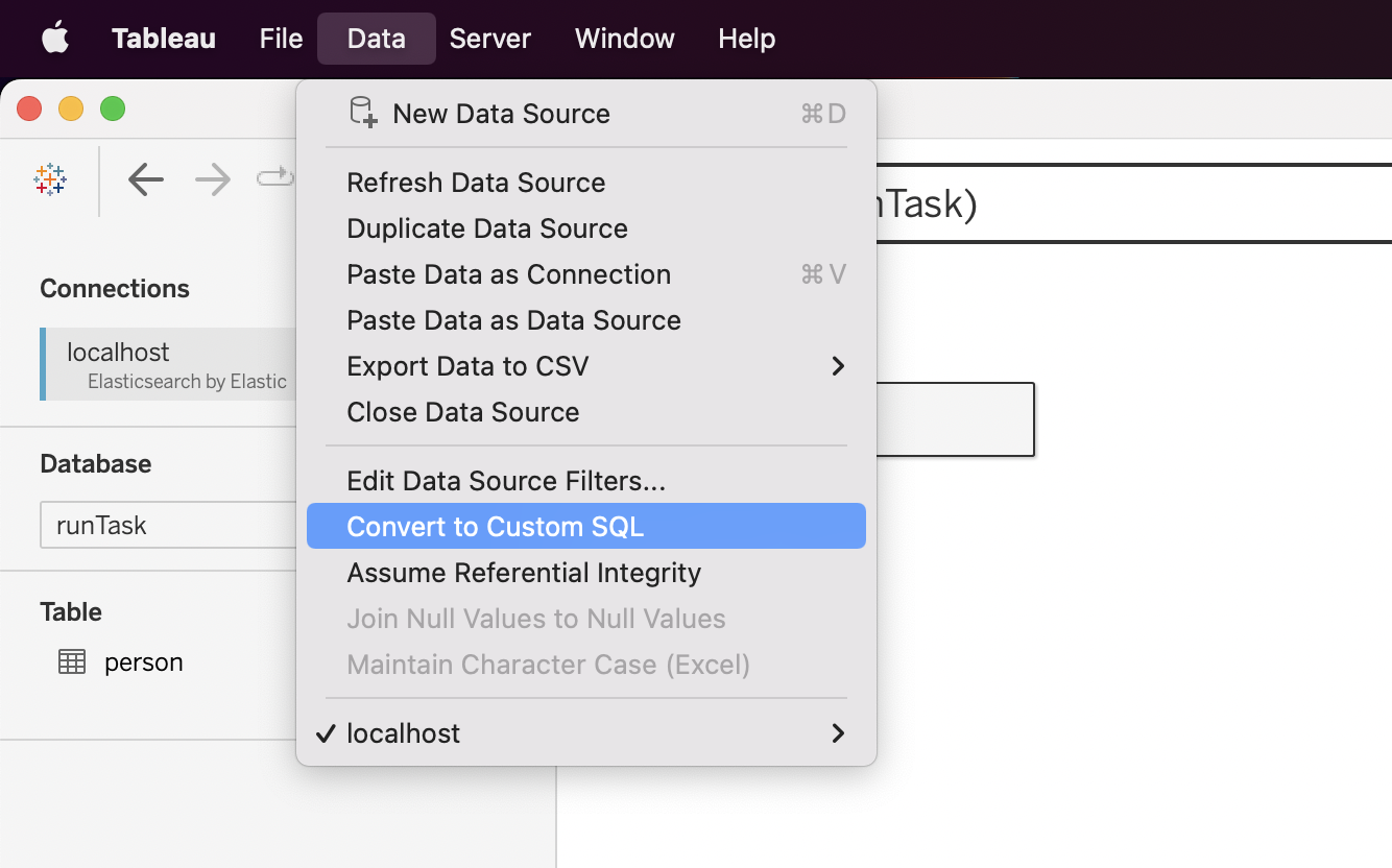 More visibility on "Tableau was unable to generate a query to perform this operation" · Issue ...