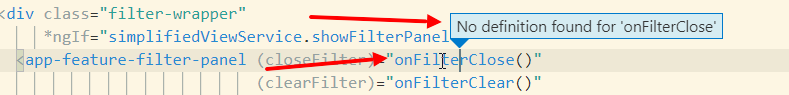 Go to definition from template not working · Issue #1414 · angular/vscode-ng-language-service ...