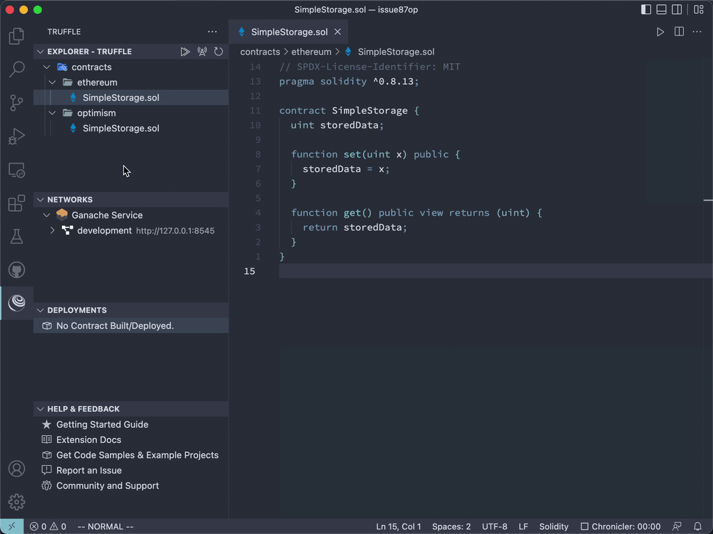 `Deploy Contracts` context menu fails when the selected contract is not directly in the ...