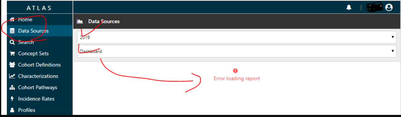 Altas in "Data source" Dashboard didn't work in oracle · Issue #1447 · OHDSI/WebAPI · GitHub