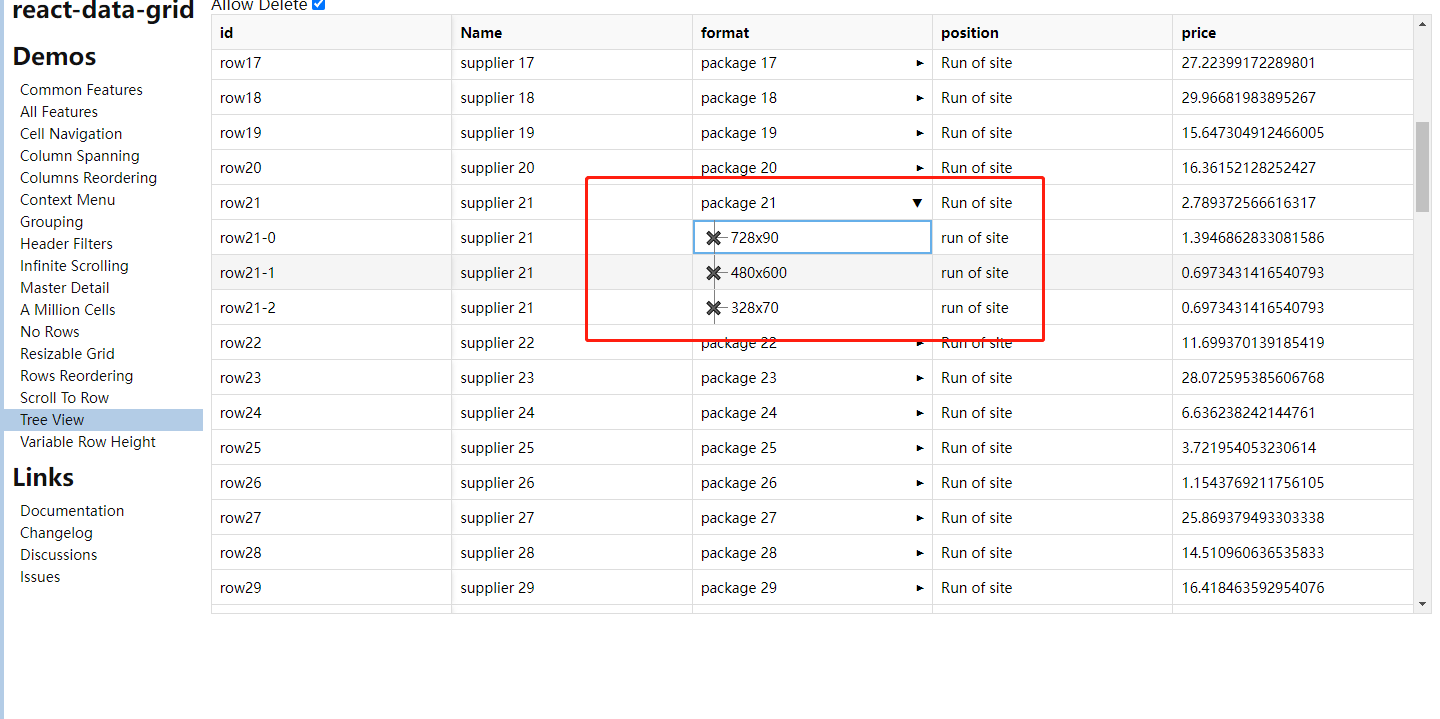 how to configure props can show demo about tree-view · Issue #2743 · adazzle/react-data-grid ...