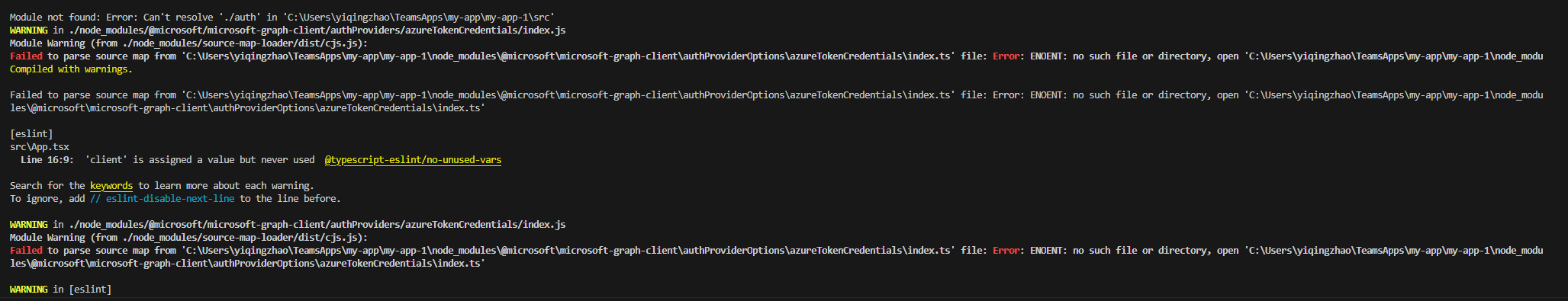 authProviderOptions folder seems to be missing and causing compilation warning · Issue #1385 ...