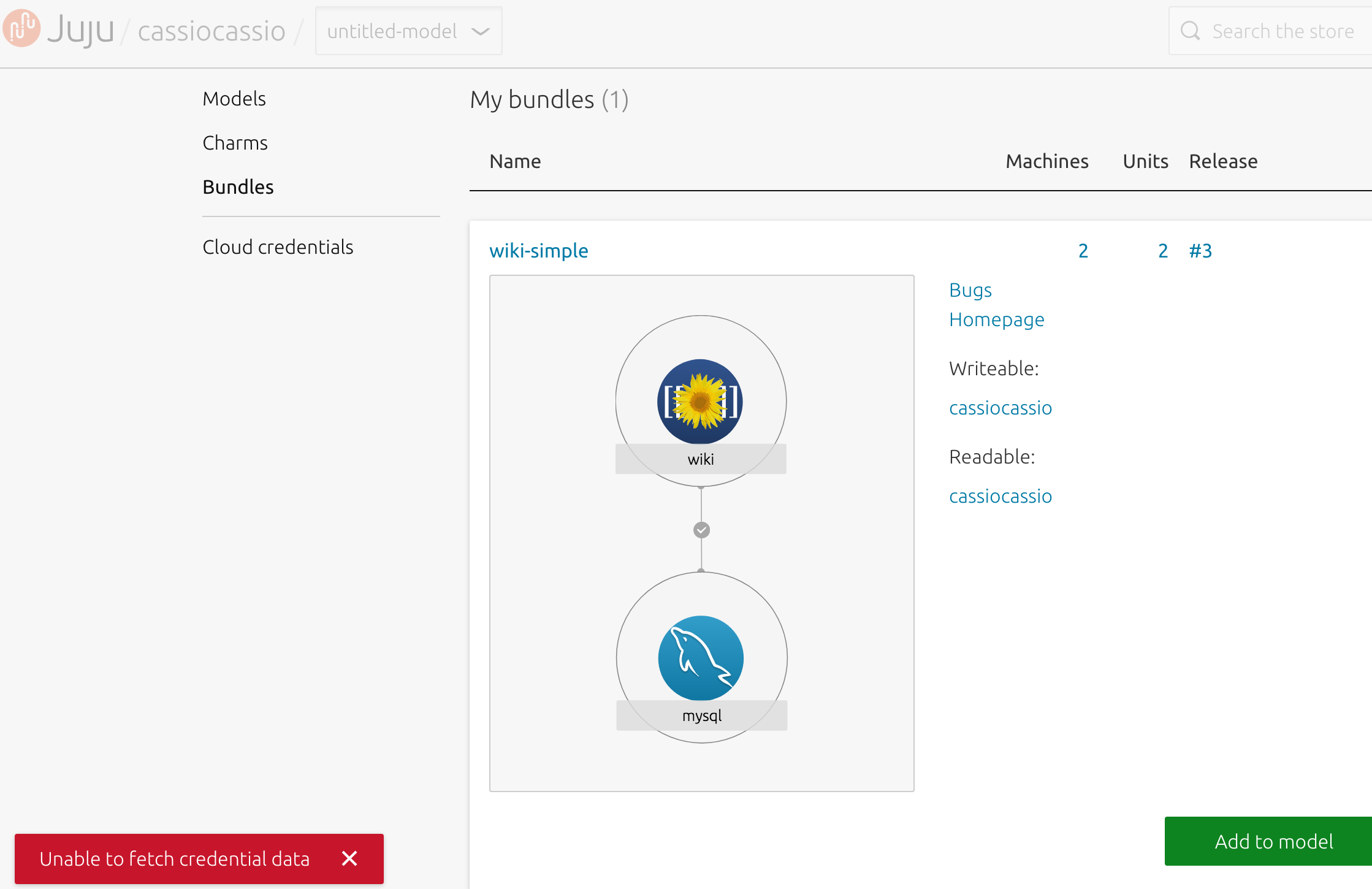 new profile - title text link colour - models, charms and bundles · Issue #3438 · juju/juju-gui ...
