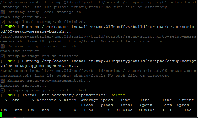 [Bug] Stuck on Installing Rclone · Issue #919 · IceWhaleTech/CasaOS · GitHub
