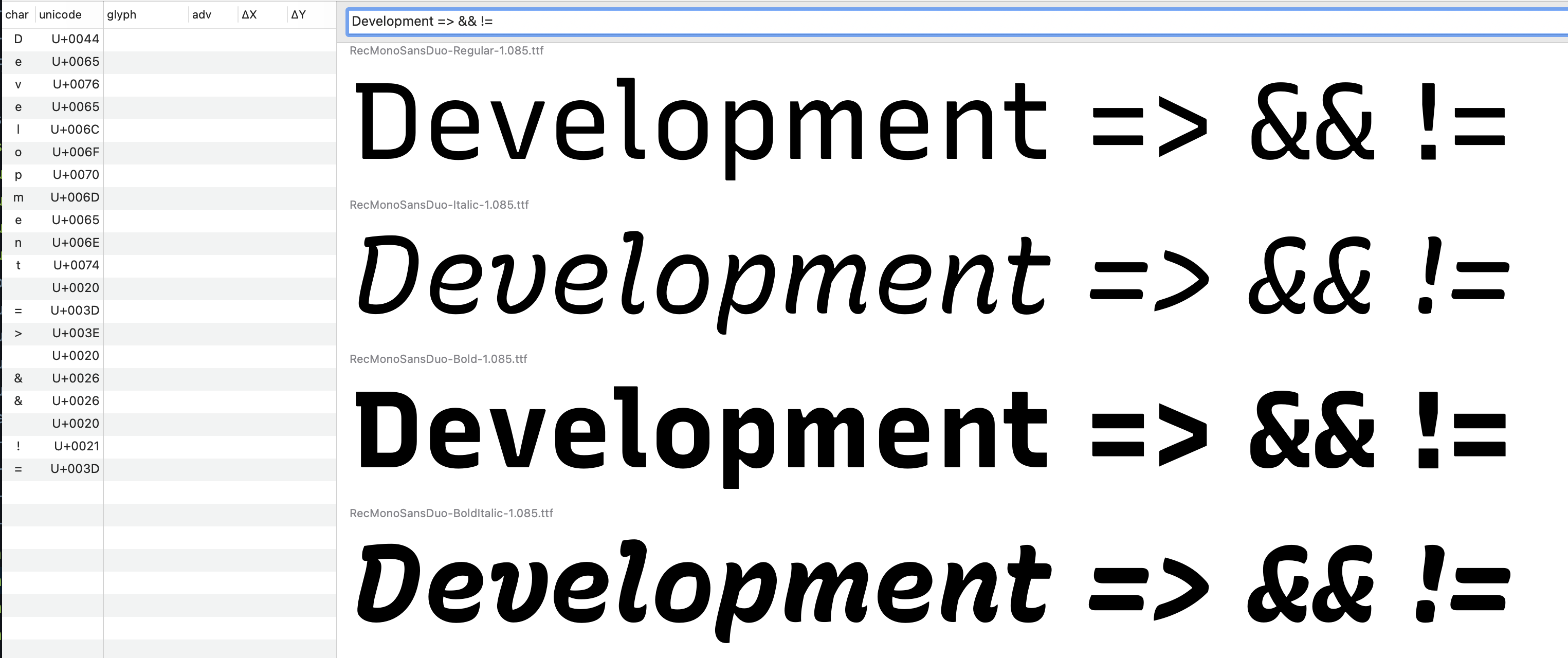 Support for proportional fonts · Issue #24 · arrowtype/recursive-code-config · GitHub