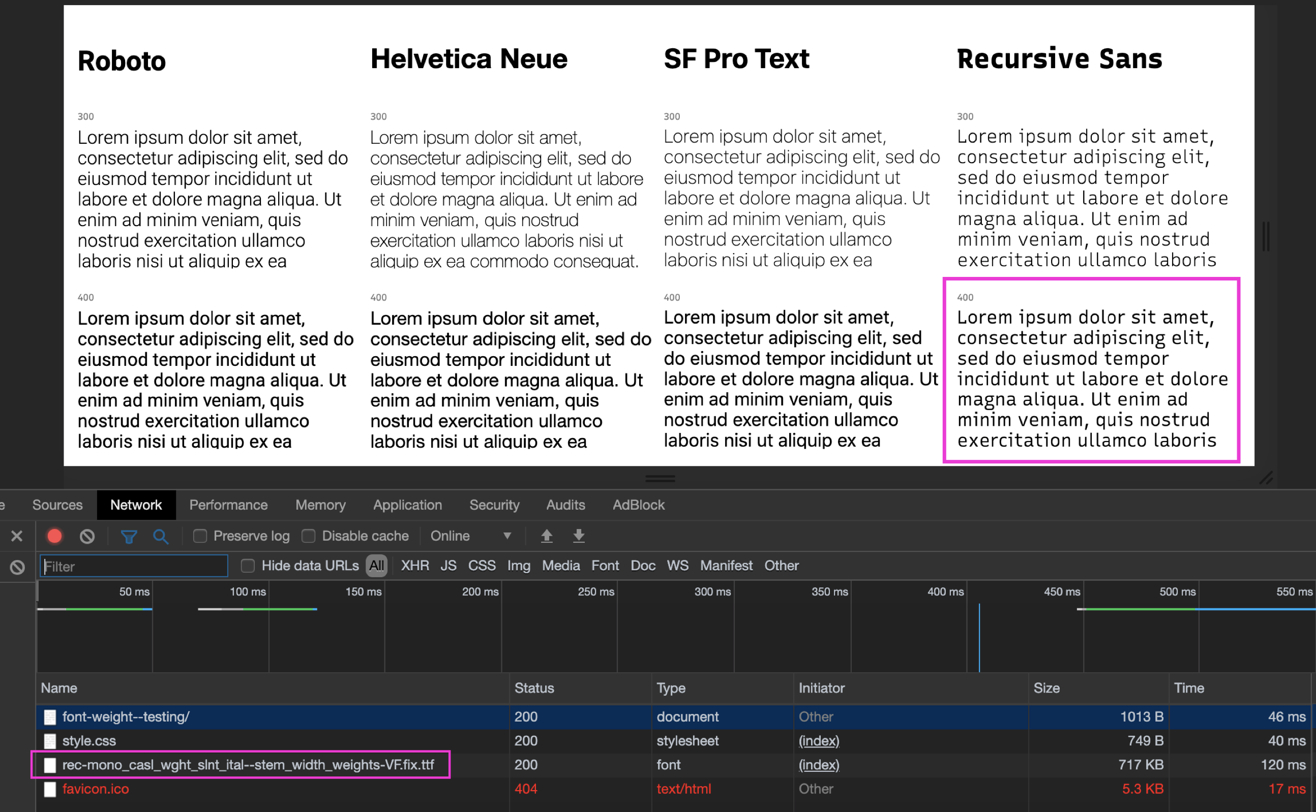 AVAR fails in browsers on macOS if non-registered axes are in font (Mojave & Catalina) · Issue ...