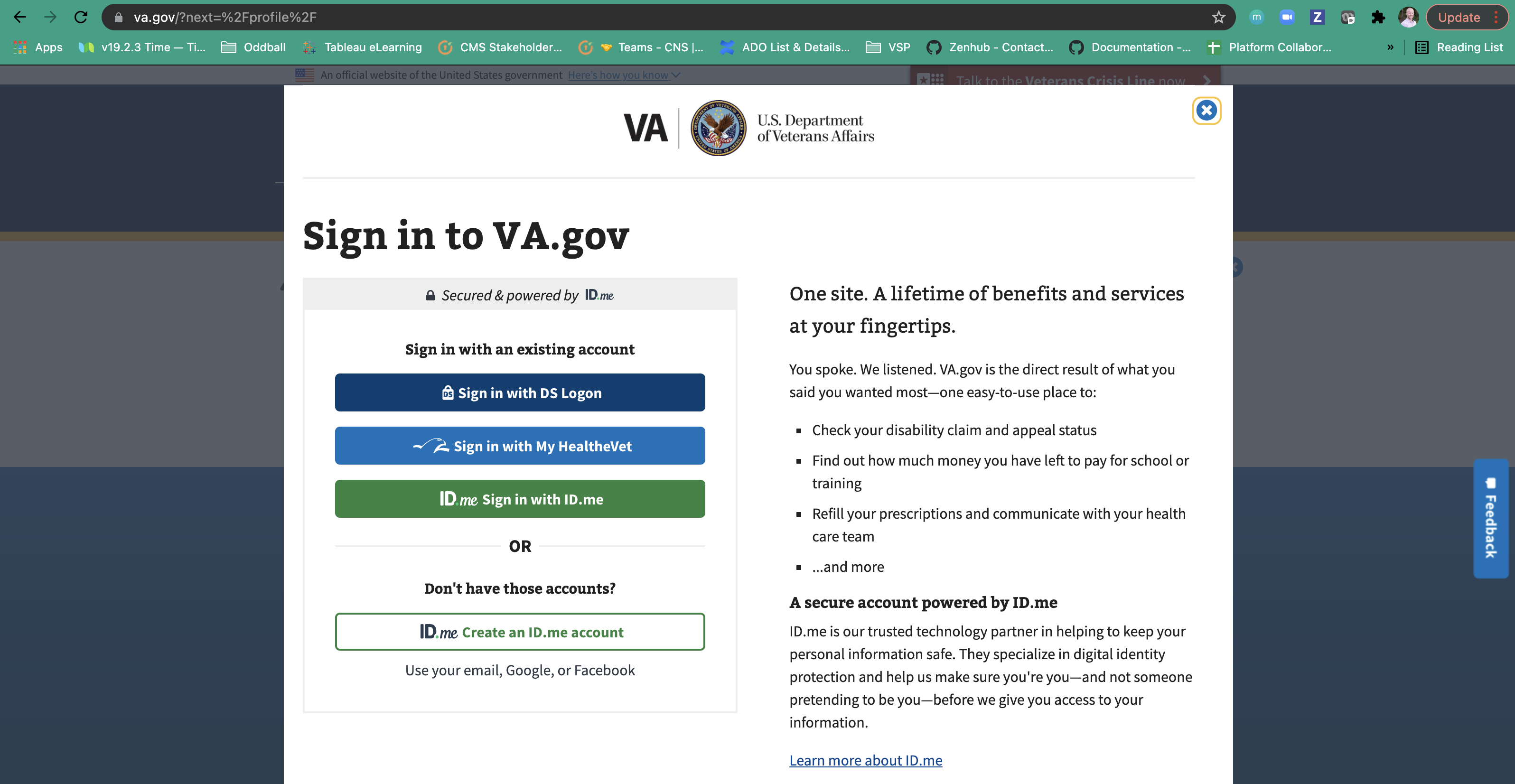 User Survey Request for the VA.gov Profile · Issue #32540 · department ...