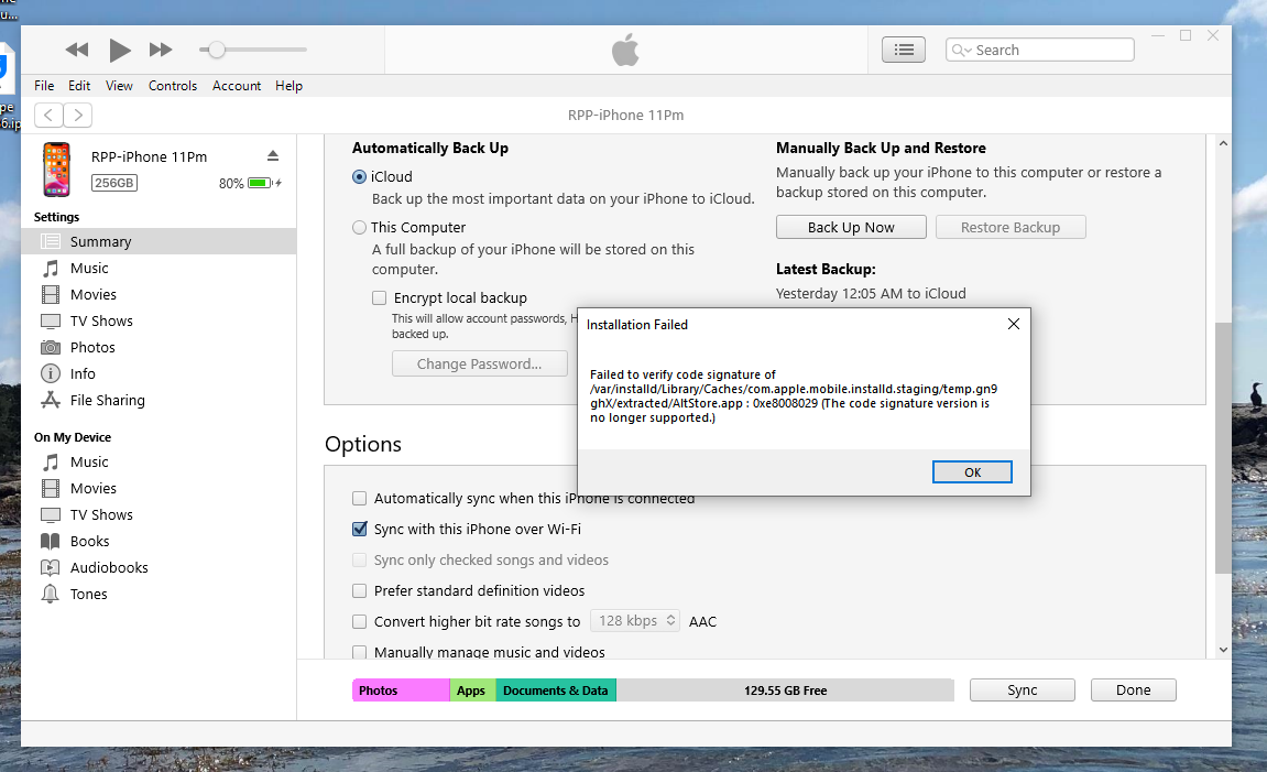 cannot install code signature version no longer supported · Issue #928 · altstoreio/AltStore ...