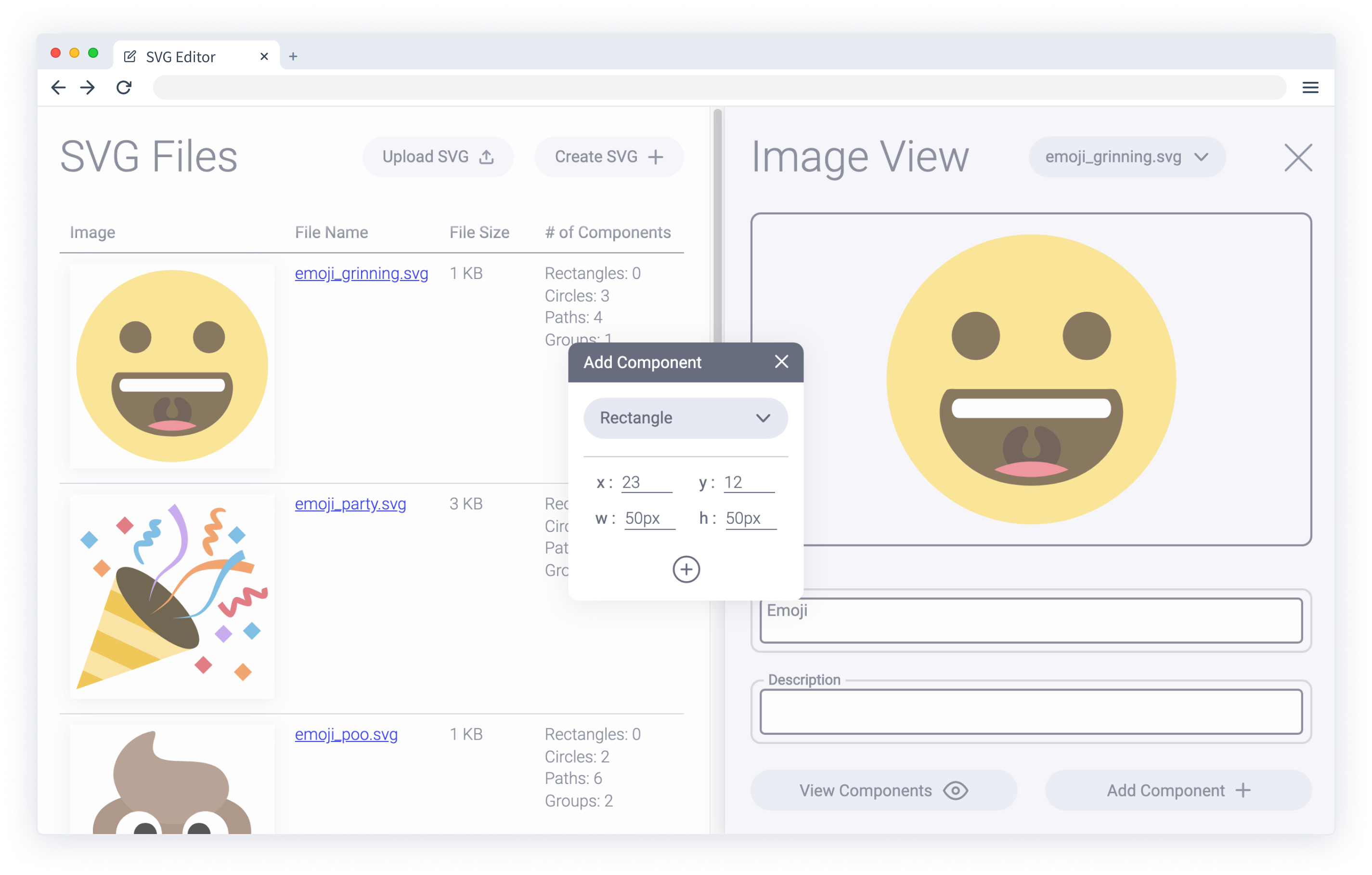 Github Ajferronsvg Editor A Simple Web Based Svg Editor