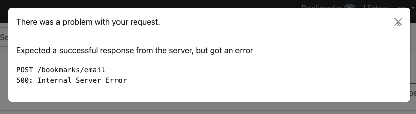 Bug on demo.projectblacklight.org - emailing bookmarks · Issue #2958 · projectblacklight ...