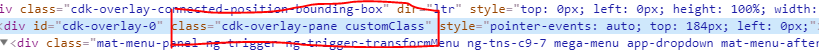 Input Panelclass Not Working On Mat Menu In Angular Material · Issue 