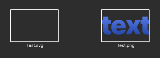 SVG export is invisible when exporting text with a gradient · Issue ...