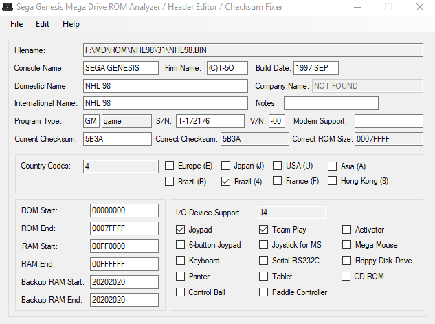Crc32 Not Found For Mdgenesis Nhl 98 · Issue 841 · Sannicartreader · Github 