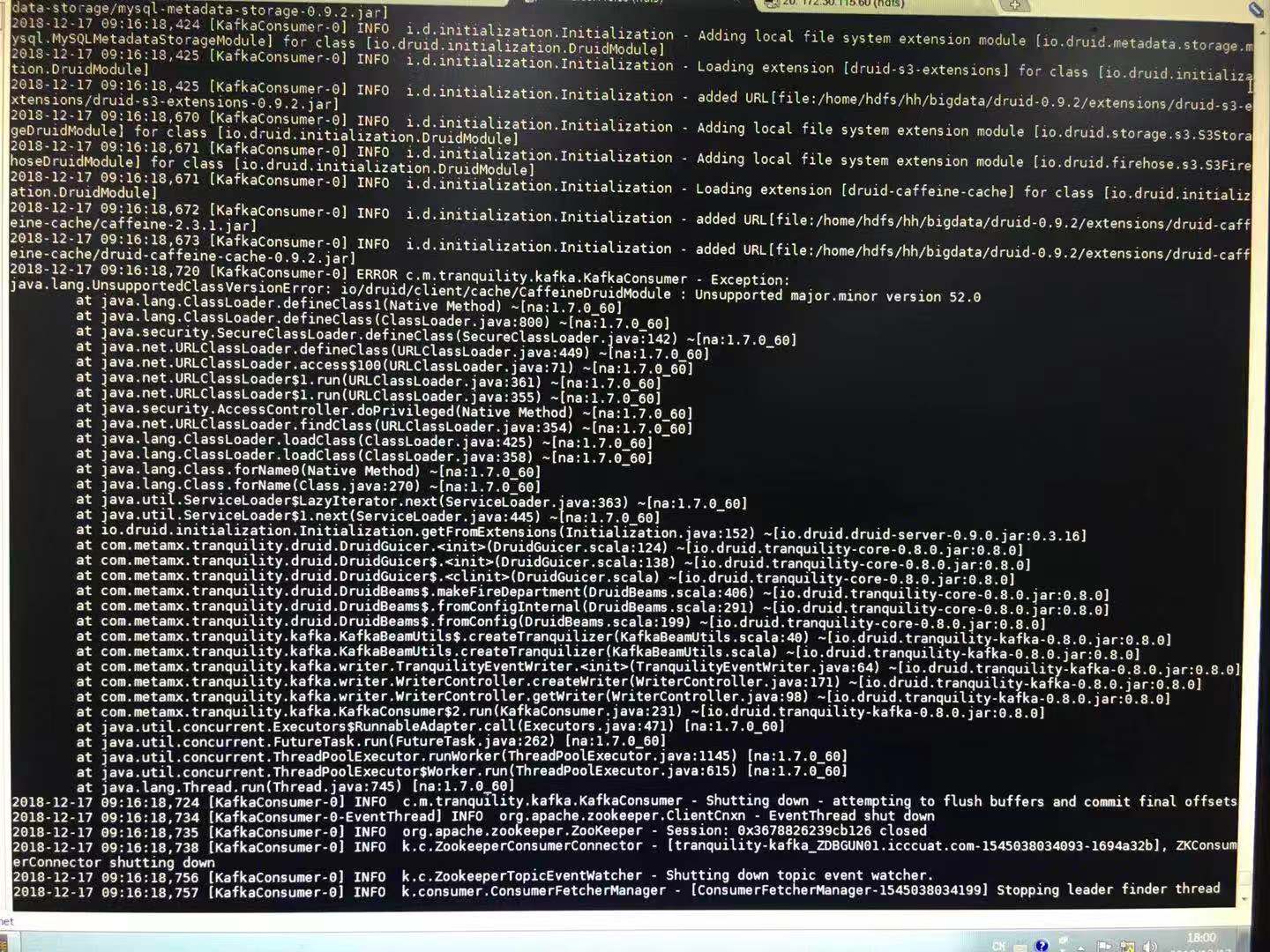 tranquility kafka version 52.0 · Issue #6752 · apache/druid · GitHub