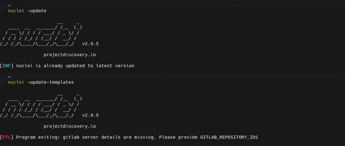Fix Gitlab Custom Templates Update Issue · Issue 3768 · Projectdiscoverynuclei · Github
