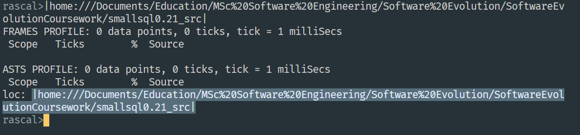 getASTs function taking excessively long to complete due to `project` scheme implementation ...