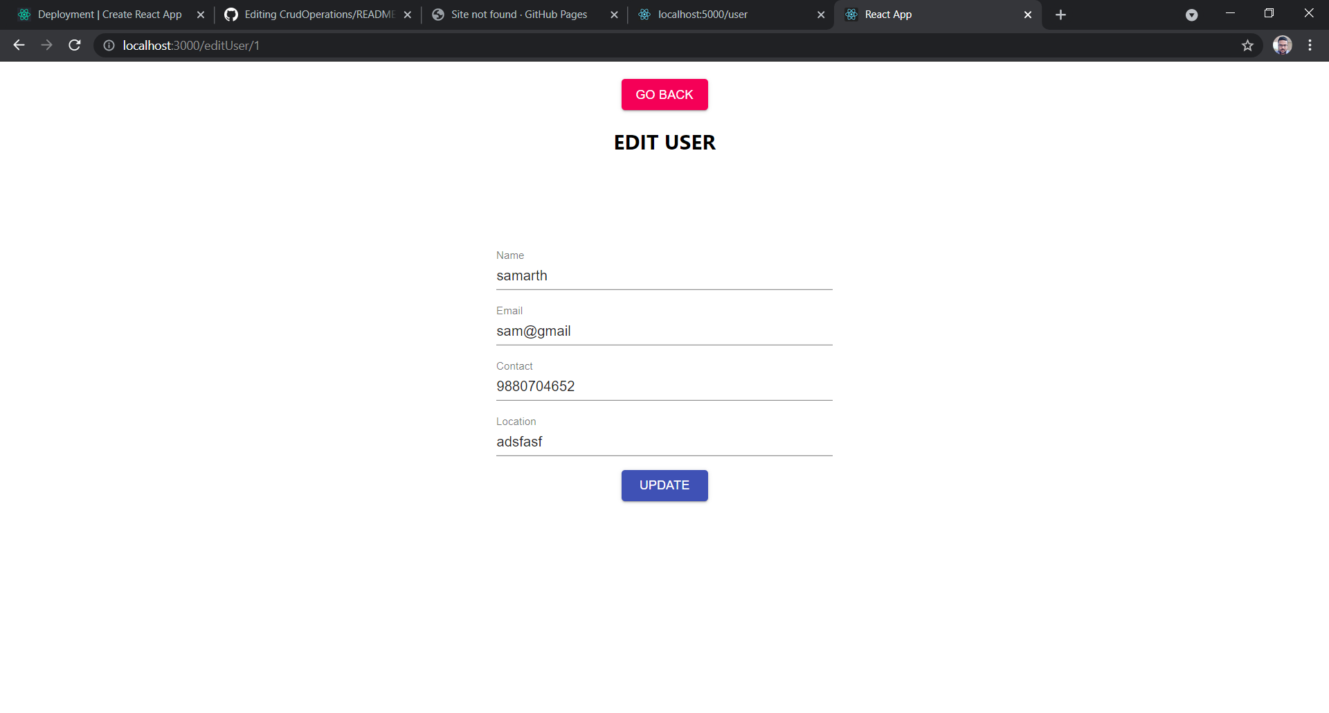 Github Samarthtripathi Design Crudoperations
