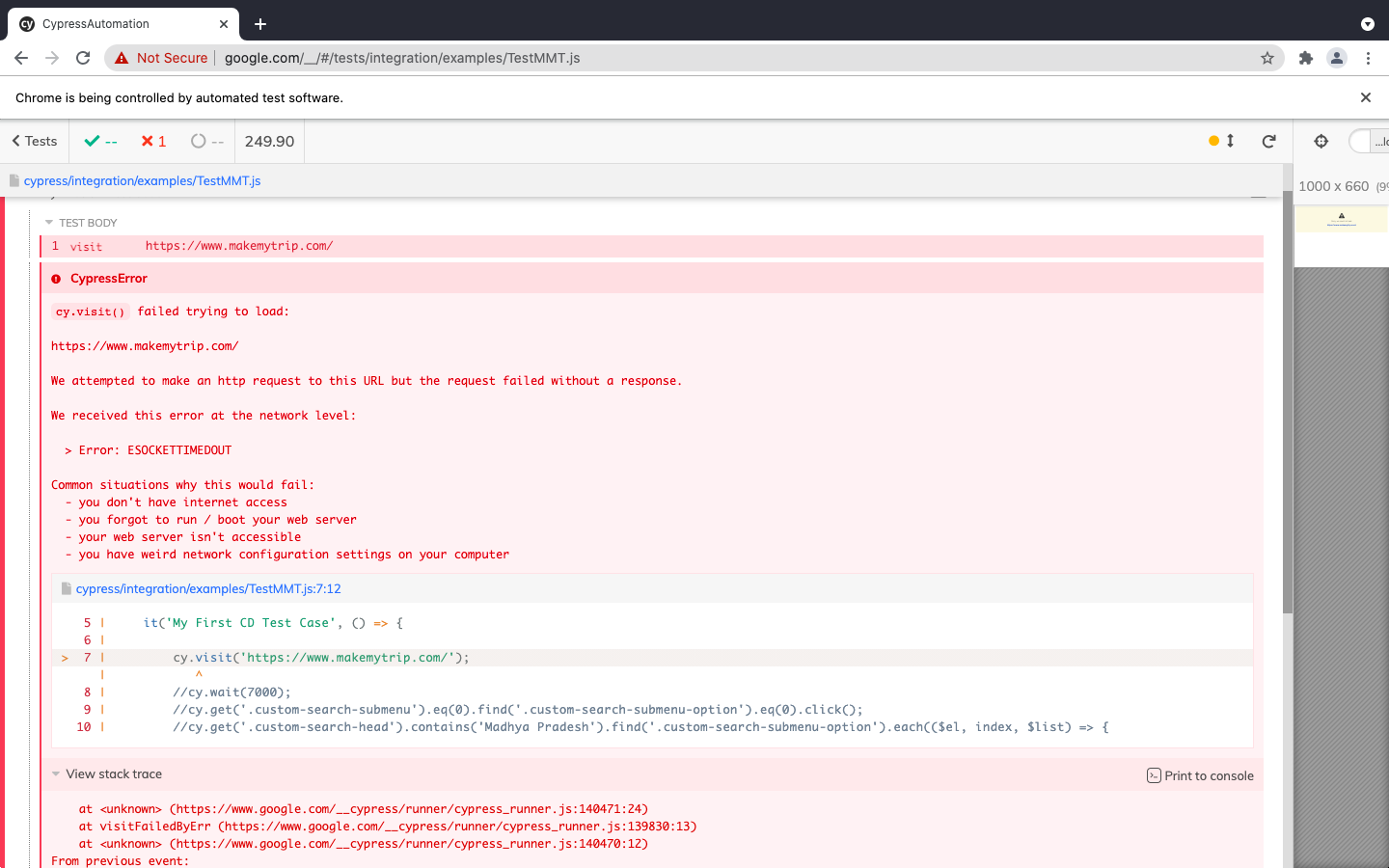make my trip is not opening · Issue #17839 · cypress-io/cypress · GitHub