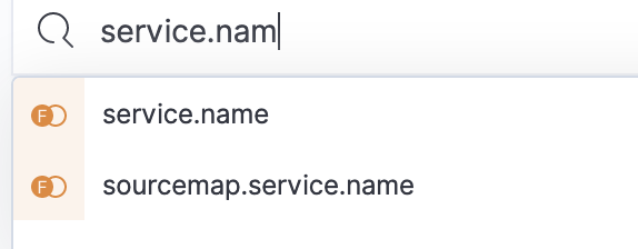 Wrong auto-completion `sourcemap.service.name` instead of `service.name` · Issue #59193 ...