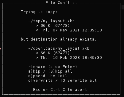 [0.12.1] Merge the file conflict comparison dialog into the main ...