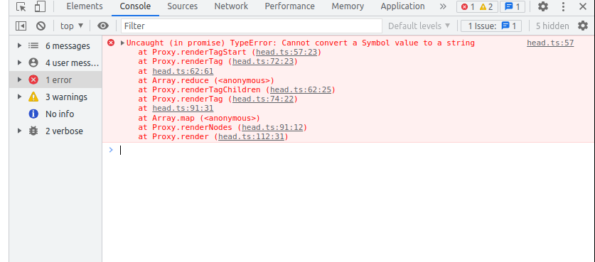 Inertia Issue Typeerror Cannot Convert A Symbol Value To A String