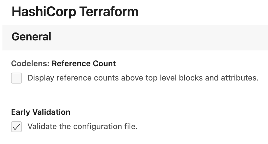 Introduce A New Setting For Early Validation · Issue 1549 · Hashicorp Vscode Terraform · Github