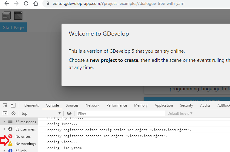 Example projects not loading · Issue #1290 · 4ian/GDevelop · GitHub