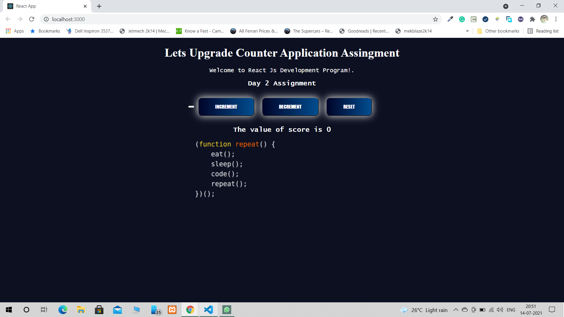 GitHub - LetsUpgrade-react/Day2: Letsupgrade Day 2Assignment