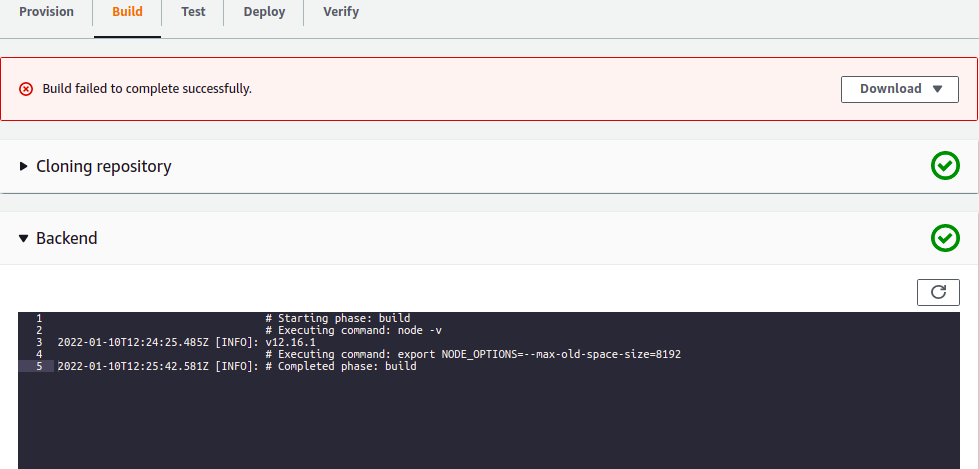 Backend Not Build Amplifypush Simple · Issue 2498 · Aws Amplifyamplify Hosting · Github 9035