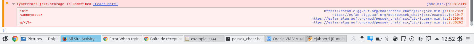 Error When trying to integrate jsxc to my website without login form ...