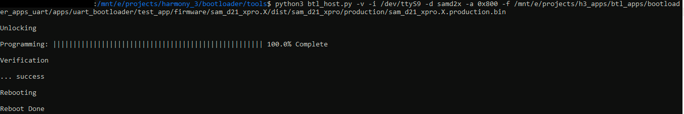 Using btl_host.py in Linux? · Issue #14 · Microchip-MPLAB-Harmony/bootloader · GitHub