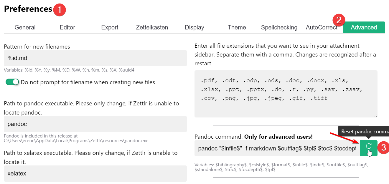 my zettlr couldn't export PDF and Word ,but I have install Pandoc ?why ? · Issue #1695 · Zettlr ...
