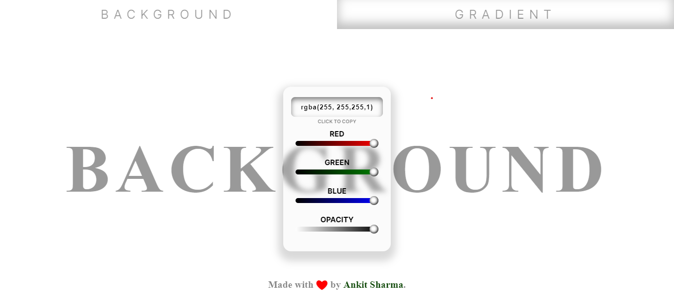 Github Ankitx007 Backgroundcolorgenerator Live Project