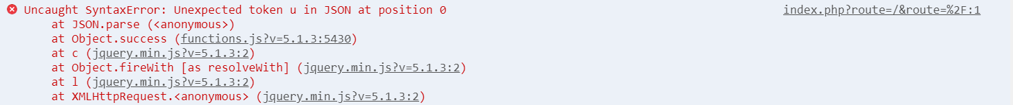 The menu does not display properly after logging in. Console error "Uncaught SyntaxError ...