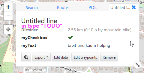 In detail window of one line/marker, show it's type · Issue #243 · FacilMap/facilmap · GitHub