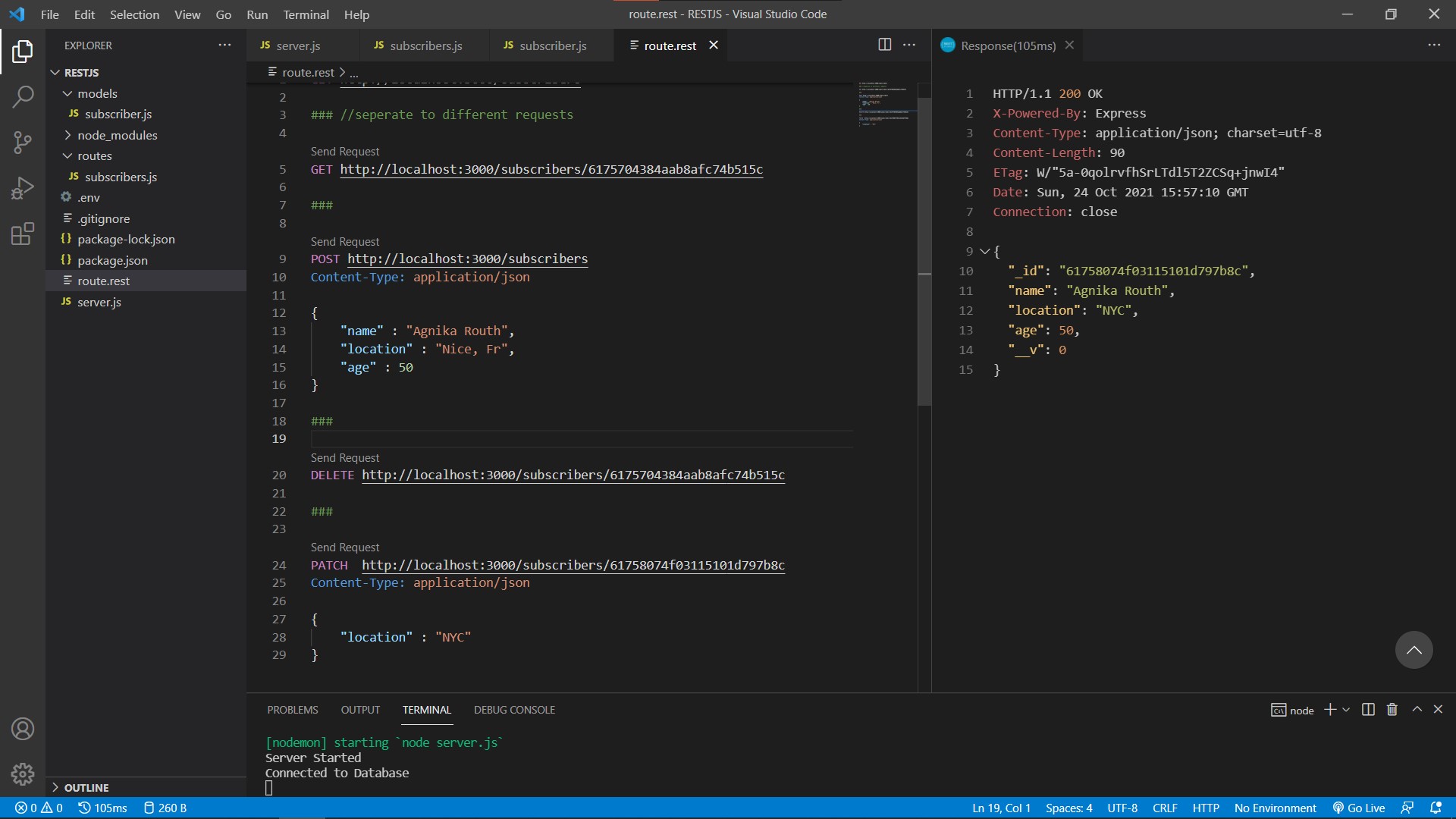 GitHub - AgnikaRouth/RESTMongoDB: Build REST API with MongoDB and Express