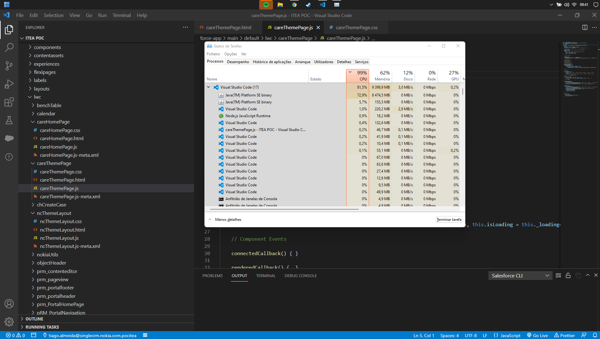 Extension using 100% CPU for no reason · Issue #3775 · forcedotcom/salesforcedx-vscode · GitHub
