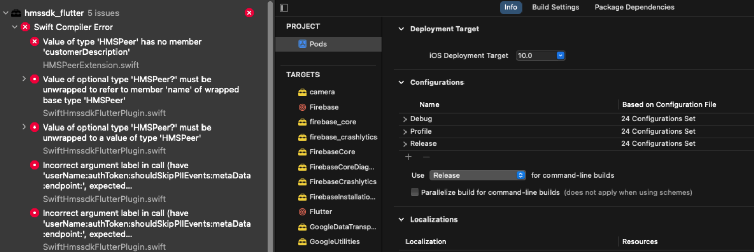 ios build errors · Issue #290 · 100mslive/100ms-flutter · GitHub