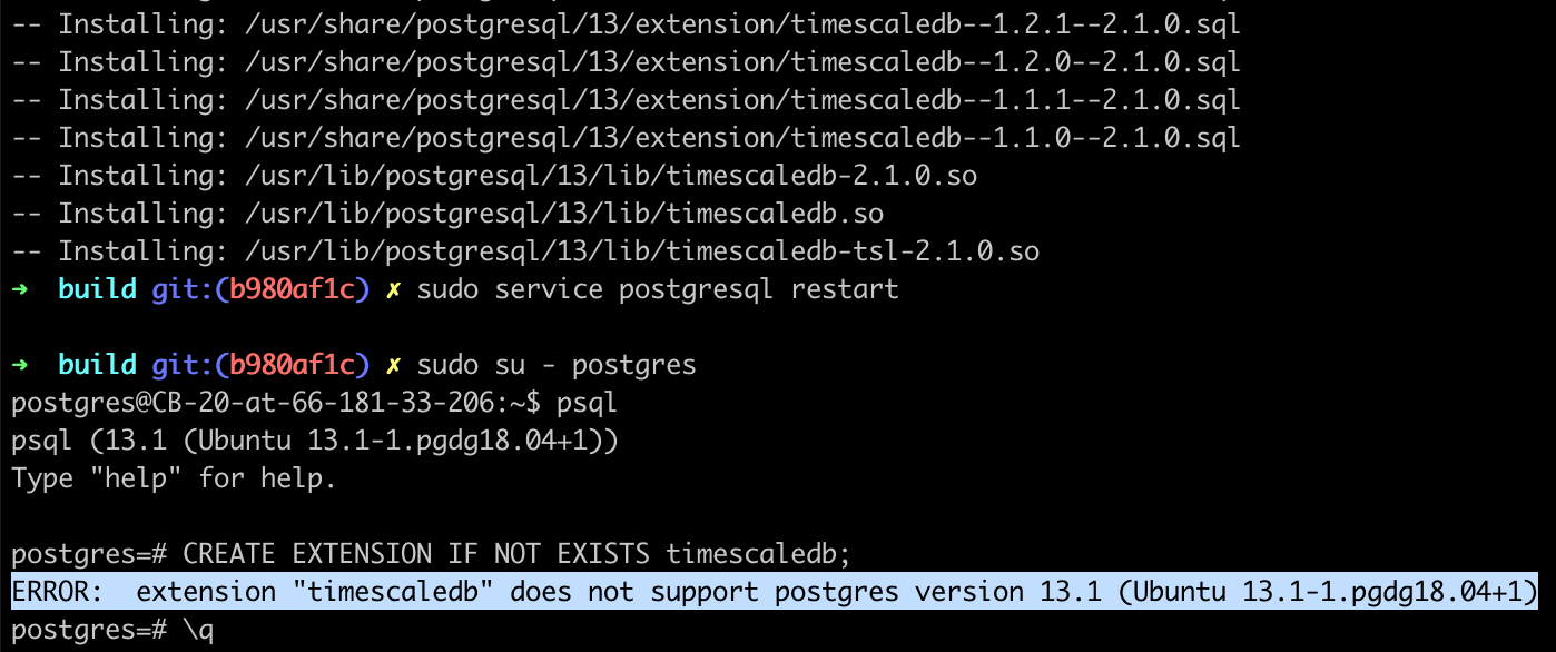 setup/timescaledb-tune.exe fails with unknown major PG version: PostgreSQL 13.2 · Issue #2991 ...