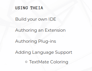'TextMate' coloring category formatted inconsistently · Issue #56 · eclipse-theia/theia-website ...