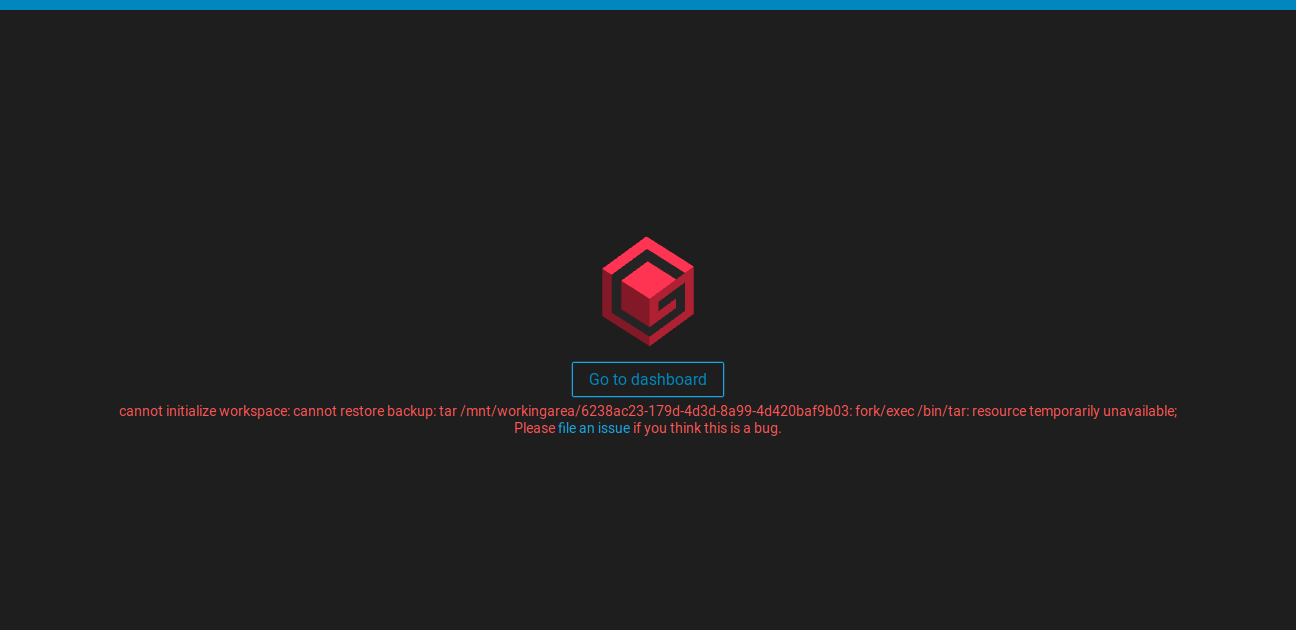 No Workspace is starting. · Issue #843 · gitpod-io/gitpod · GitHub