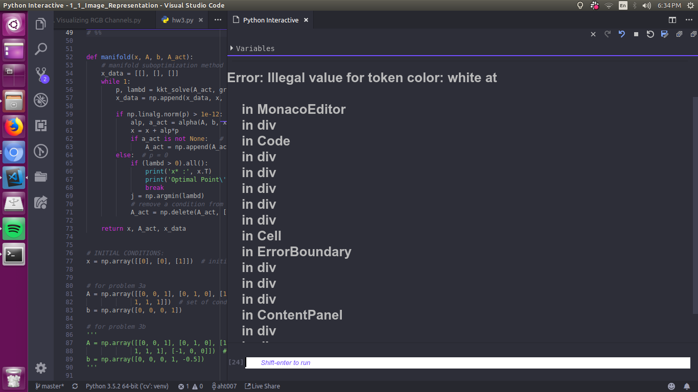 "Illegal value for token color" when using custom VSCode theme · Issue #1262 · codesandbox ...
