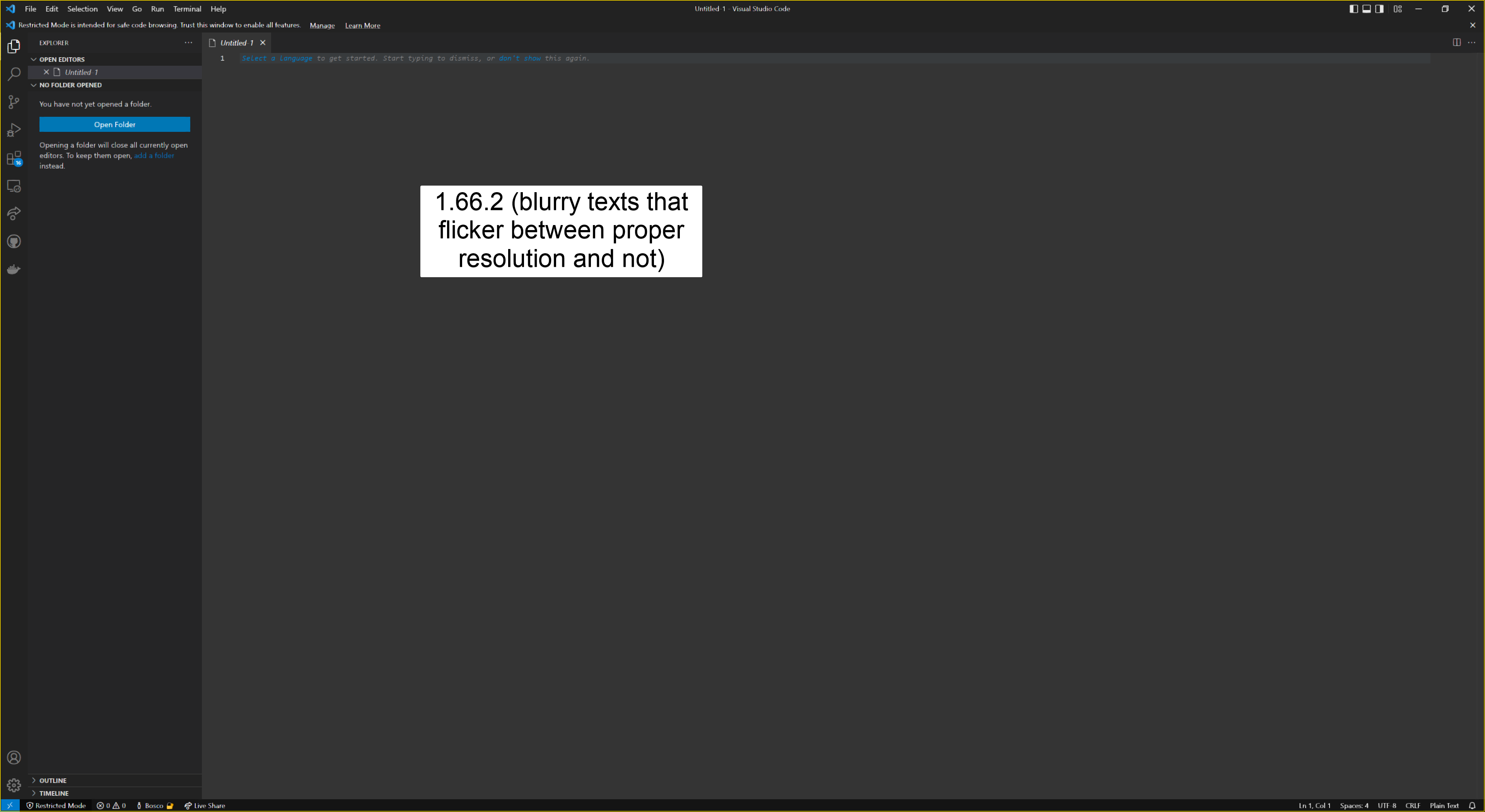 Window display is hazy/blurry · Issue #148592 · microsoft/vscode · GitHub