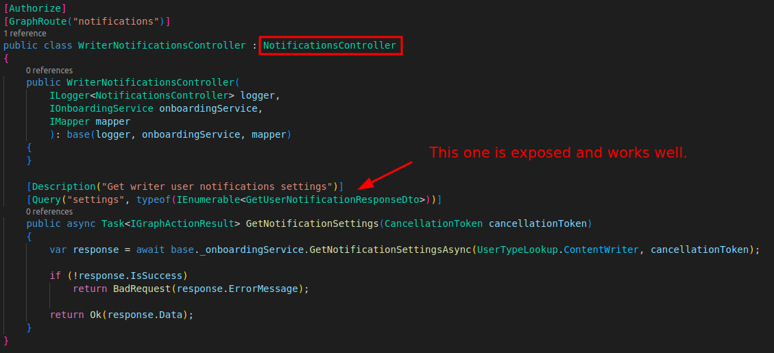 Controller Inheritance Not Working With Multi Schema · Issue 121 · Graphql Aspnetgraphql 5199