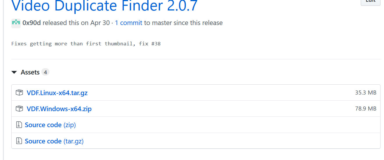 An exe build · Issue #46 · 0x90d/videoduplicatefinder · GitHub